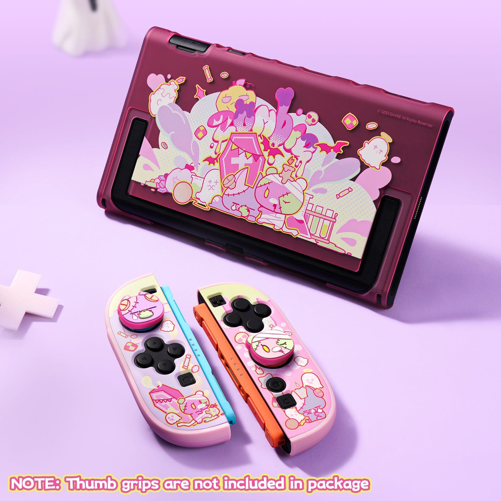 GeekShare Patch Cute Doll Modular Hollow Protective Case for Switch 2