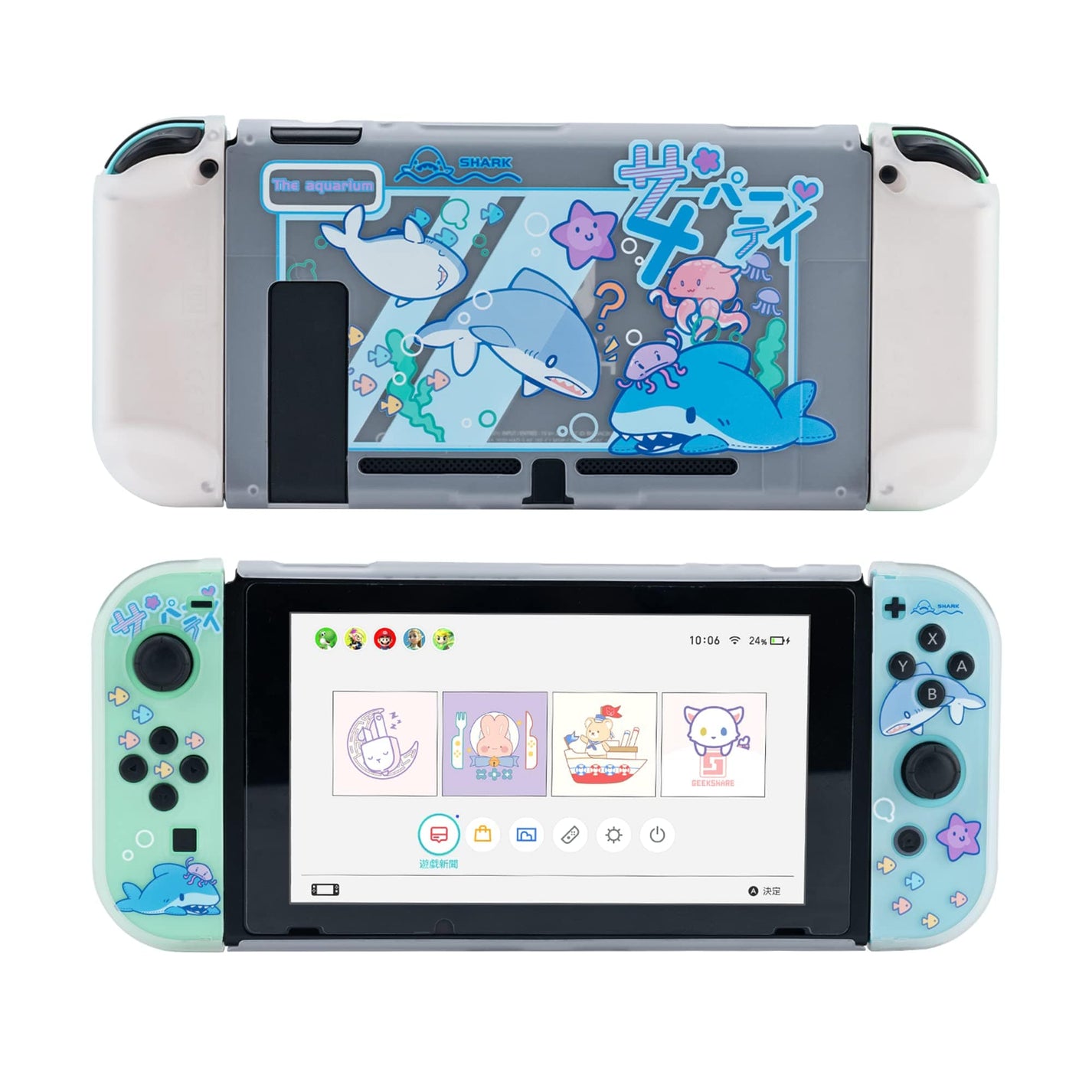 GeekShare Baby Shark Protective Case for Switch
