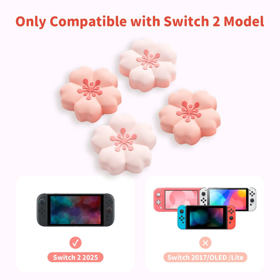 GeekShare Sakura Wagashi Thumb Grip Caps for Switch/Lite/OLED/2