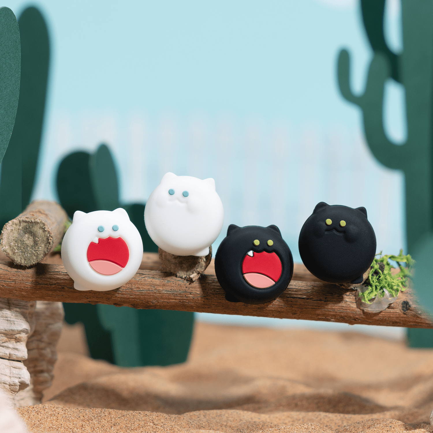 GeekShare BoBo Cat Protective Case for Switch OLED & Thumb Grips