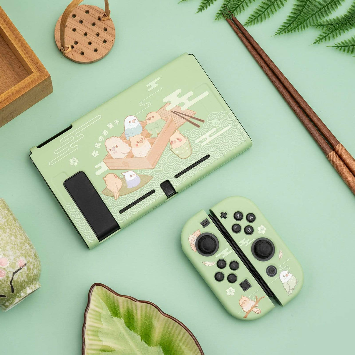 GeekShare Soft TPU Protective Case for Nintendo Switch -- Snack Parrot